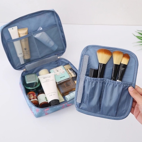 Bags | Large Multi Section Zippered Cosmetic Travel Bag | Poshmark